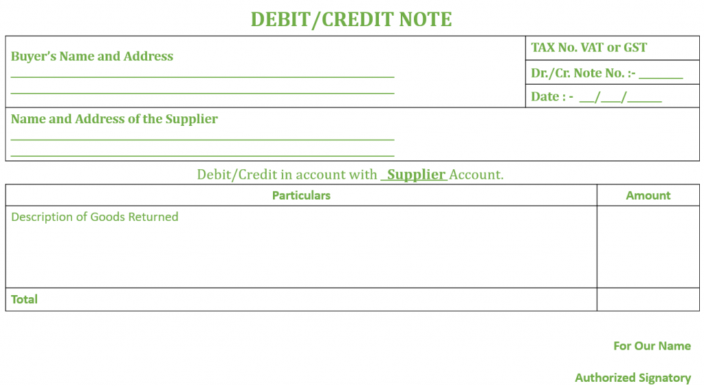 Purchase Return Book | Subsidiary Books | Examples – Tutor's Tips
