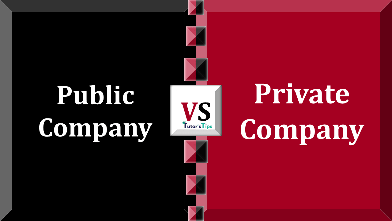 Difference Between Public Company And Private Company Tutor S Tips