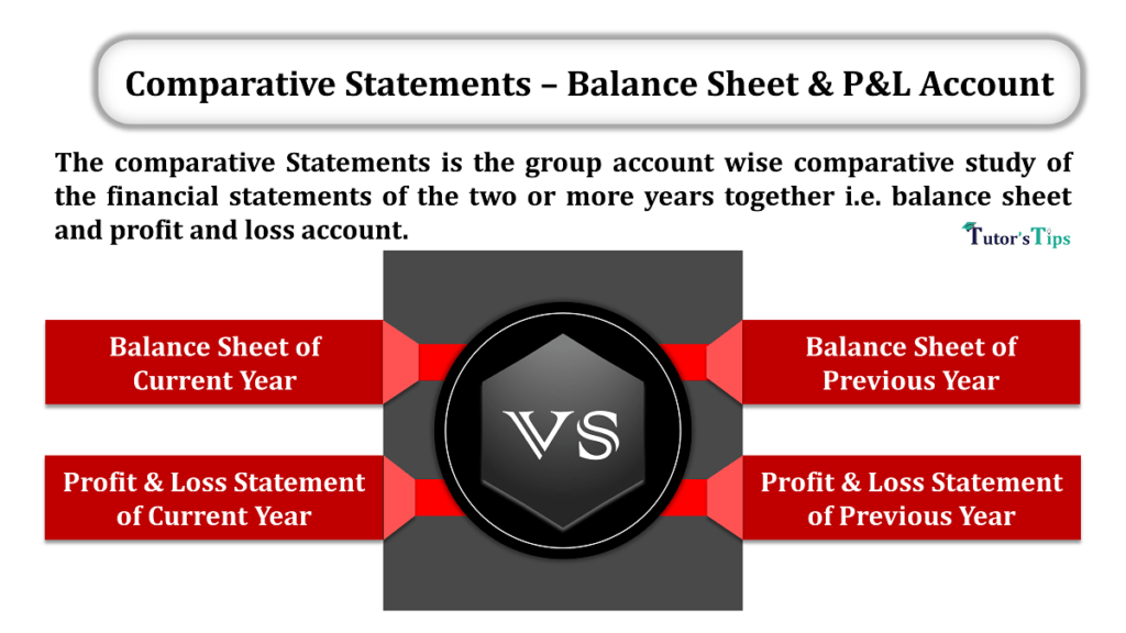 Comparative Statements Balance Sheet Profit And Loss Tutor s Tips